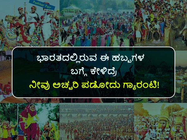 ಭಾರತದಲ್ಲಿರುವ ಈ ಹಬ್ಬಗಳ ಬಗ್ಗೆ ಕೇಳಿದ್ರೆ, ನೀವು ಅಚ್ಚರಿ ಪಡೋದು ಗ್ಯಾರಂಟಿ ...