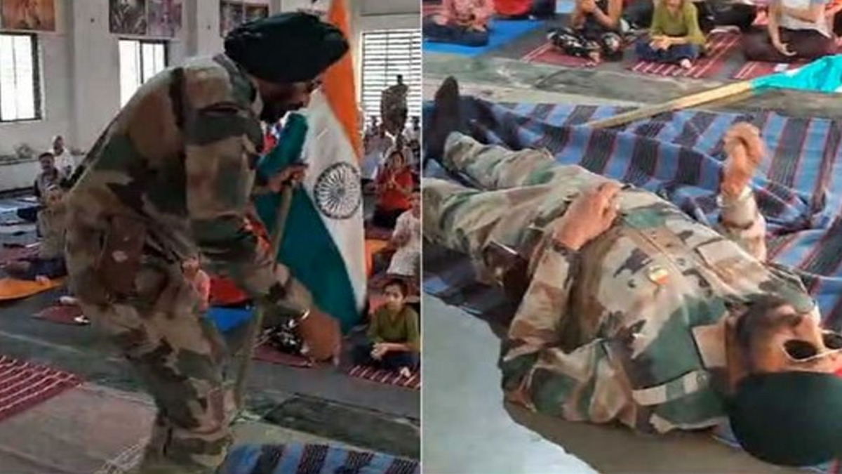 ಬಾವುಟ ಹಿಡಿದು ಹಾಡುವಾಗ ಮಾಜಿ ಯೋಧ ಹೃದಯಾಘಾತದಿಂದ ನಿಧನ..! ಅಲ್ಲಿದ್ದವರಿಗೆ ...